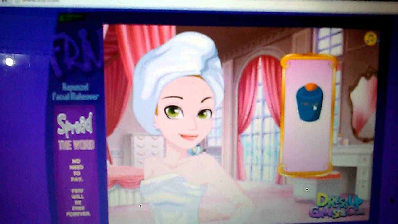 Friv.com game play "Rapunzel Facial Makeover" - YouTube
