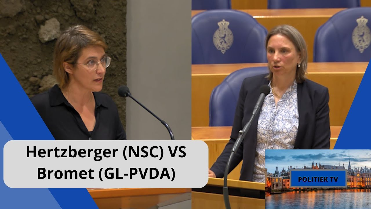 Hertzberger (NSC) VS Bromet: "Dit is de WERELD op zijn KOP, SCHIPHOL ...