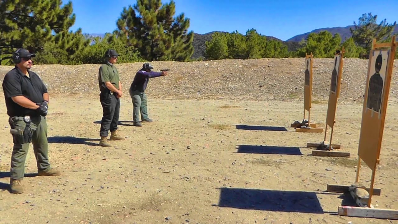 Outdoor Range Shooting/Gun Practice - Marshall Security Training - YouTube