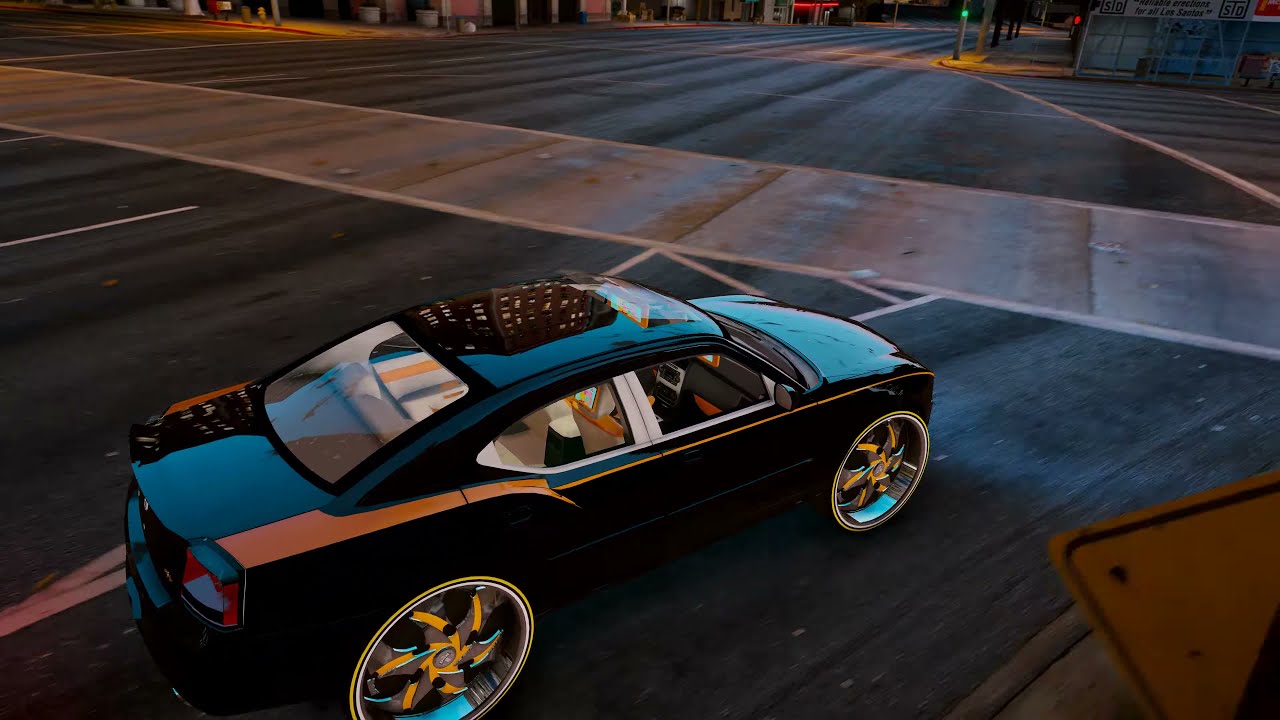 Dodge Charger RT on 30 inch DUB Floater's (GTA DONK MOD) - YouTube