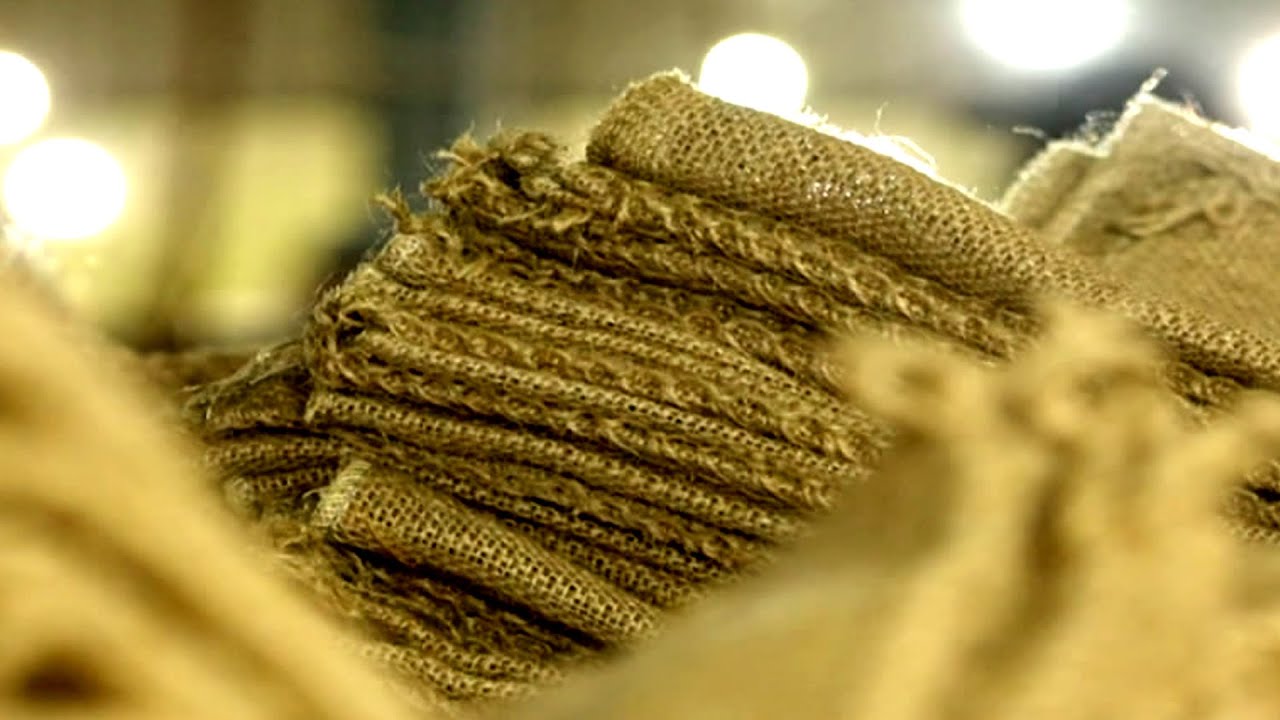 Bangladesh Jute Sack | পাটের তৈরি বস্তা | How to Make Jute Sacks ...