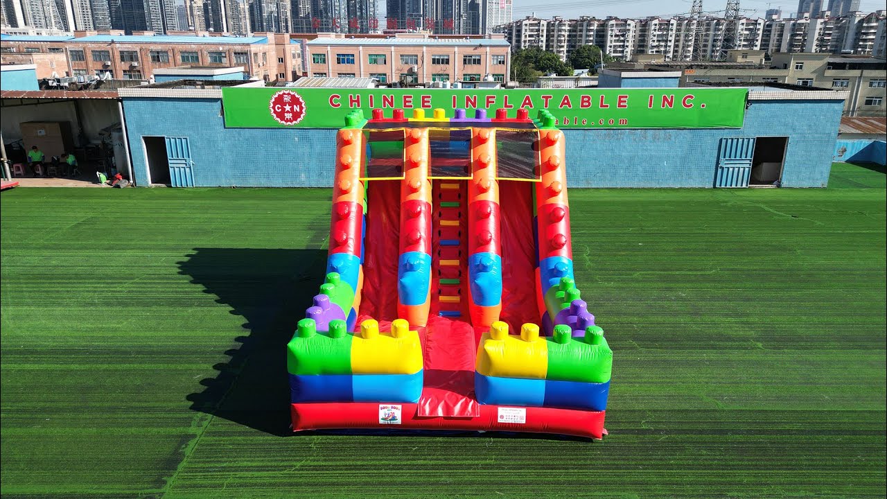 Build & Slide: Ultimate LEGO Themed Inflatable Slide Experience! 🚀🧱🎢 T8 ...