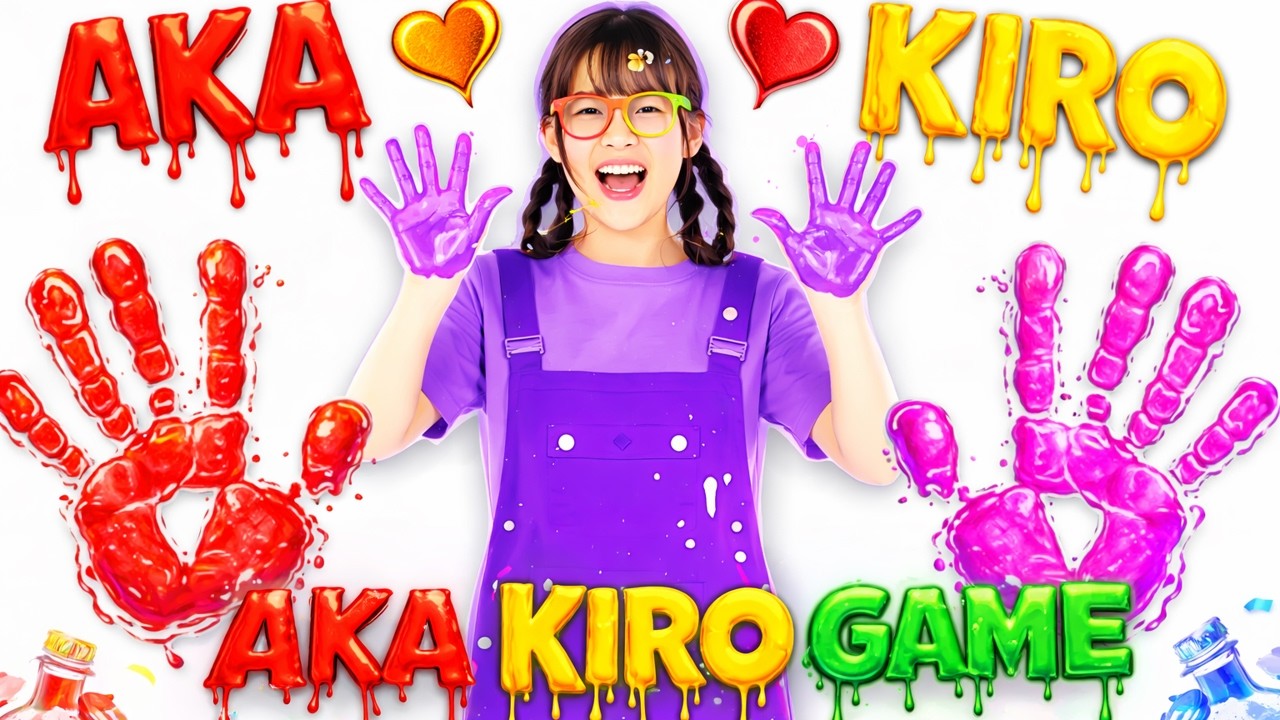 AKA! KIRO! AKA! SHIRO! AO! KIRO! | VIRAL TREND! Color Mixing ...