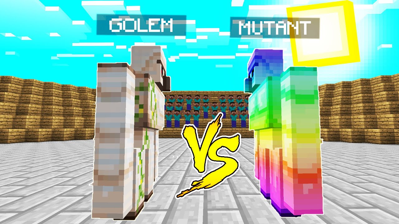 MUTANT GOLEMLER VS NORMAL GOLEM !! 😱 - Minecraft - YouTube
