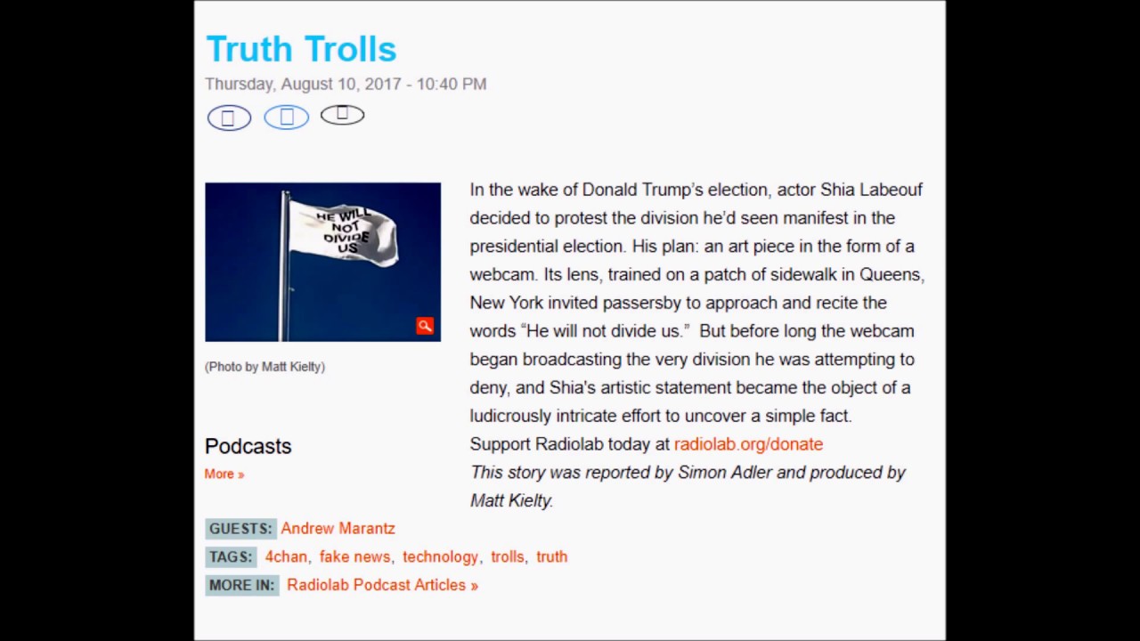 Truth Trolls - YouTube
