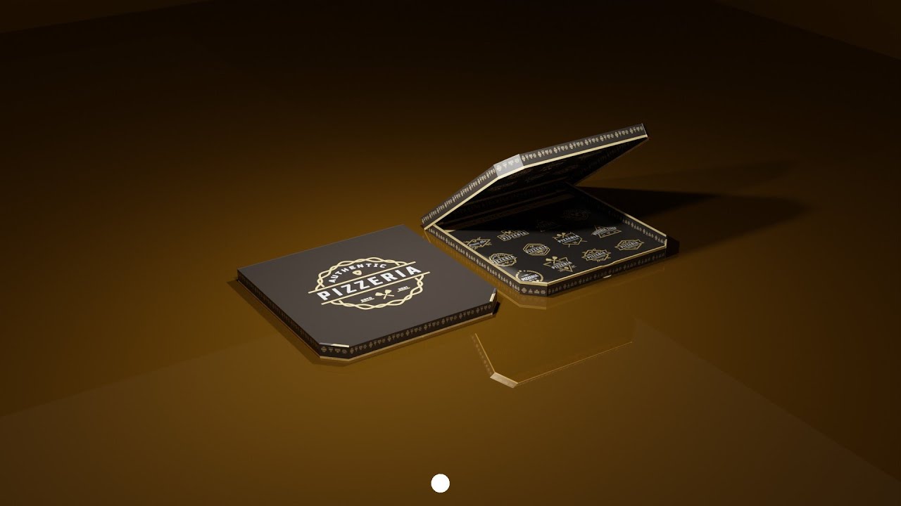 Blender 3d. pizza box animation - YouTube