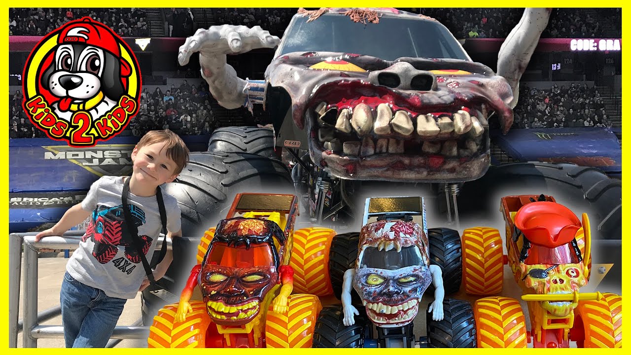 Monster Jam Toy Trucks - PIRATES vs ZOMBIES: Pirate's Curse EARTHQUAKE ...