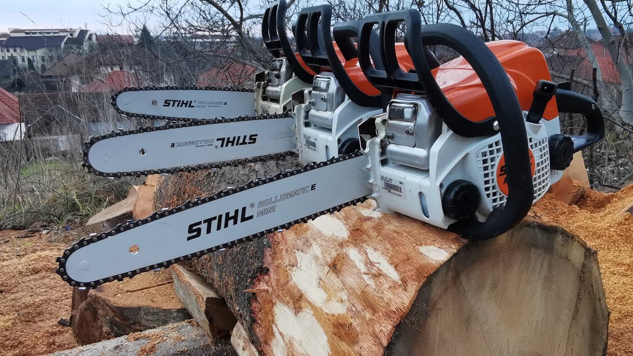 Stihl MS 170 x 3 - YouTube