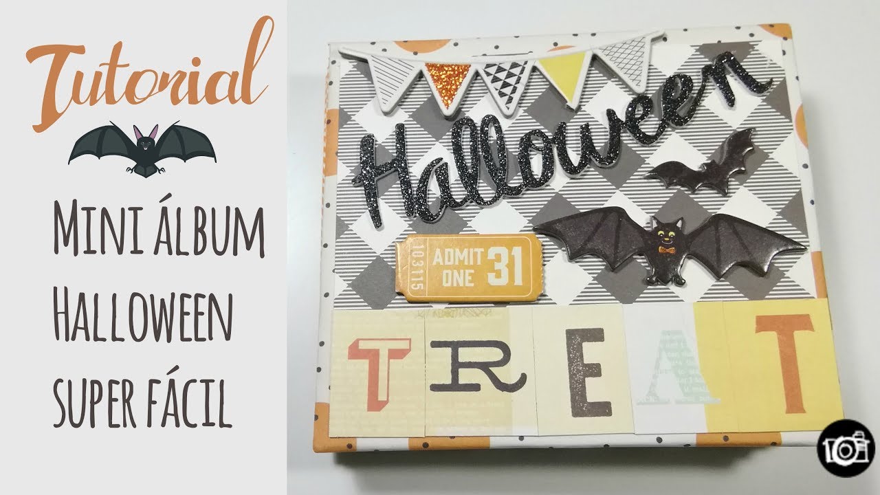 Tutorial mini álbum HALLOWEEN super FÁCIL - YouTube