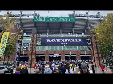 Ravens Players Tunnel and Suites - YouTube