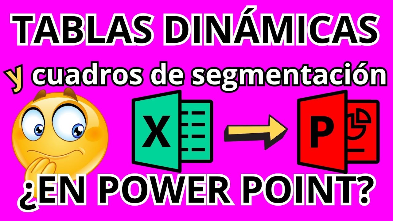 2 formas de insertar TABLAS DINÁMICAS y SEGMENTACIONES en tu ...