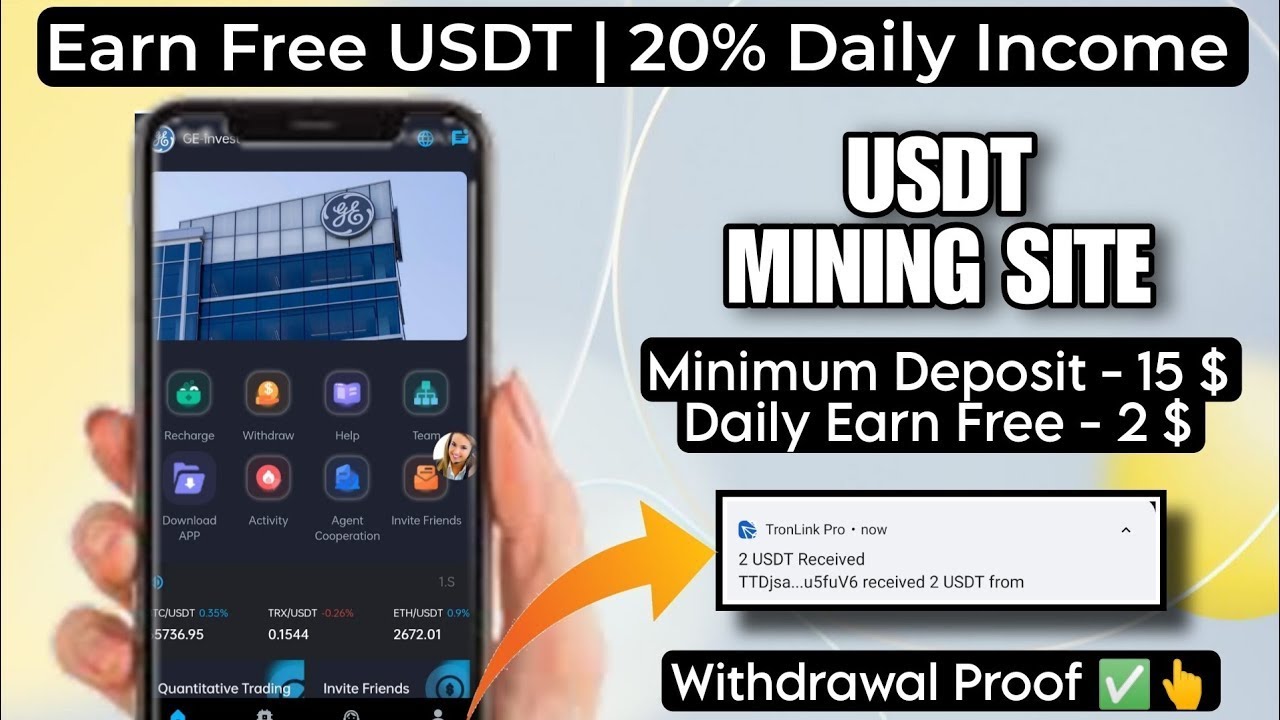 New Usdt Mining Site Free mining sites usd mining apps without deposit ...