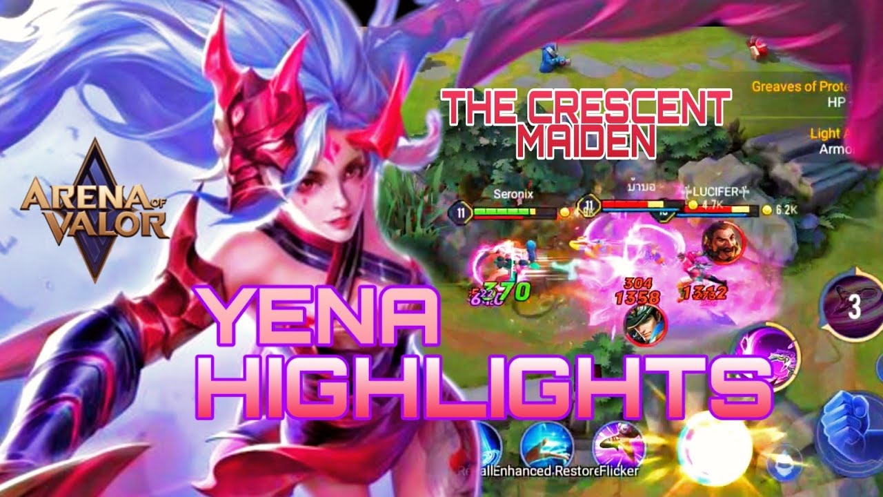 Yena Highlights | Part - 1 | Arena of valor | AoV | RoV | LiênQuân ...