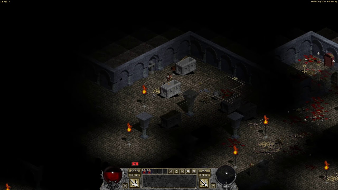 Diablo 1 Barbarian Playthrough Ep. 1 - HD Mod Belzebub - YouTube