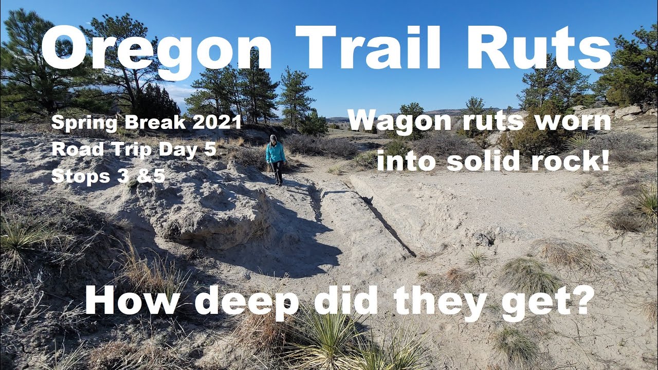Guernsey Ruts, Oregon Trail Wagon Ruts. How deep were they? Spring ...