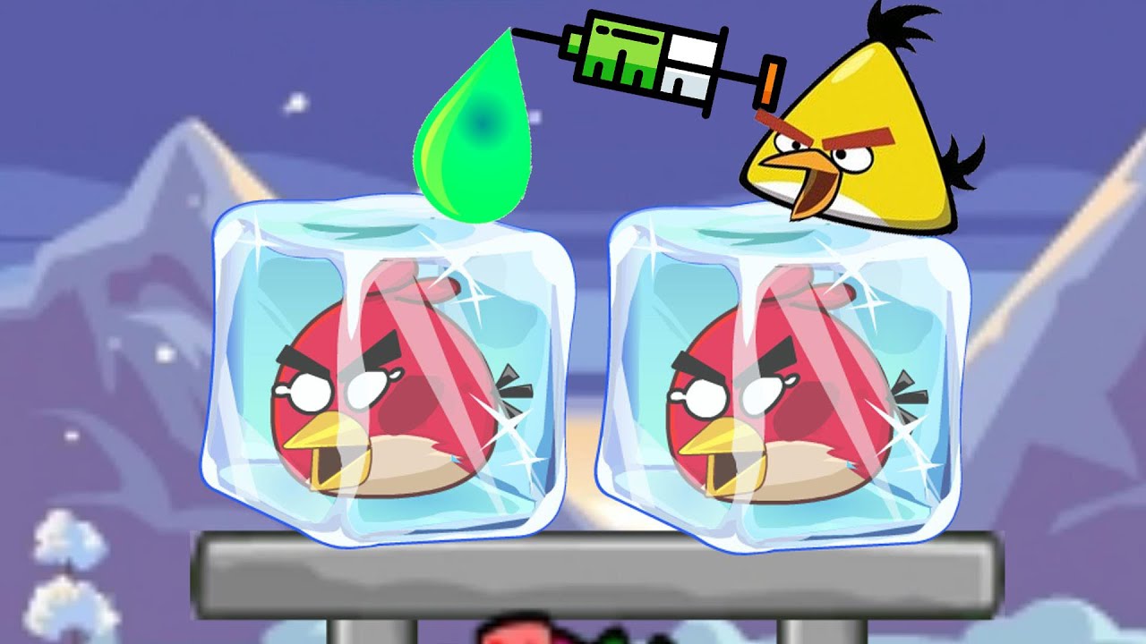 Angry Birds Frozen - UNFREEZE ALL THE ANGRY BIRDS BY DRAWING THE WATER ...
