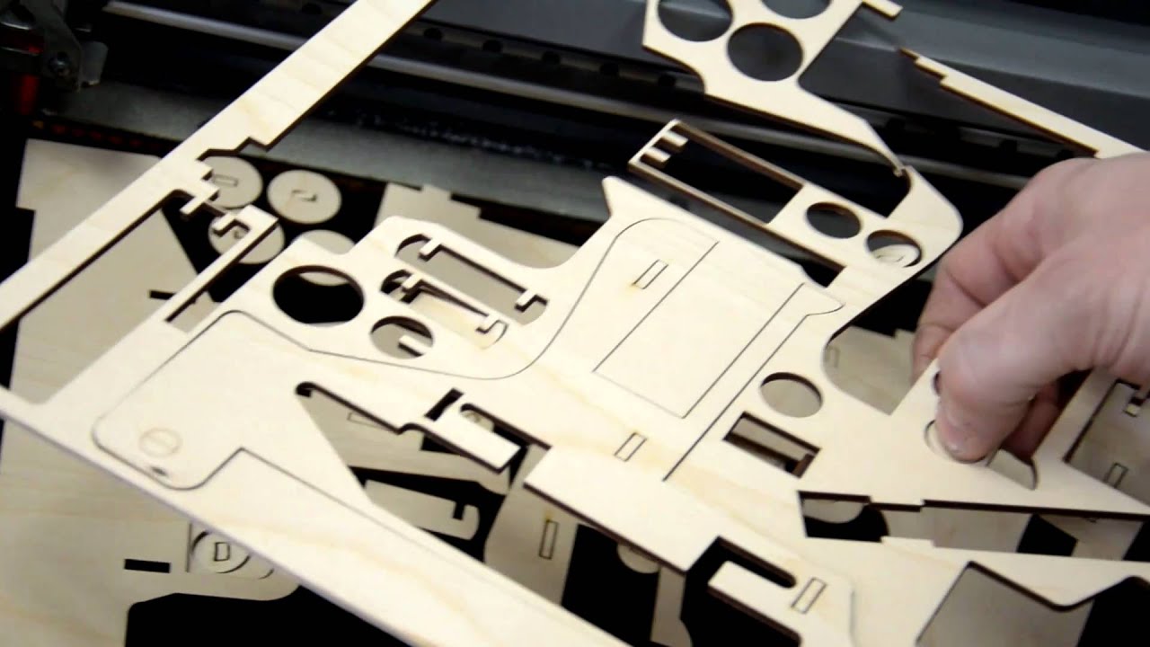 Turbo Accelerator cutting 3mm Baltic birch - YouTube