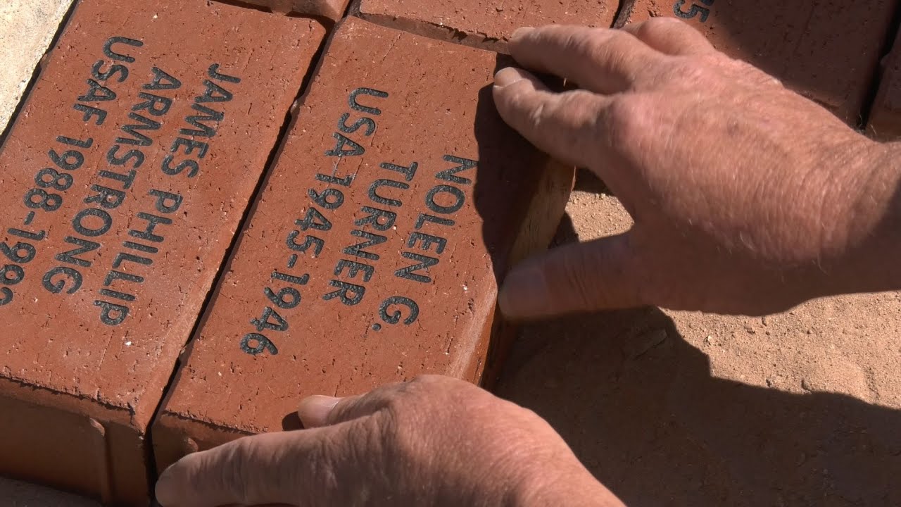 Vietnam Veterans Memorial at Angel Fire-Bricklaying - YouTube