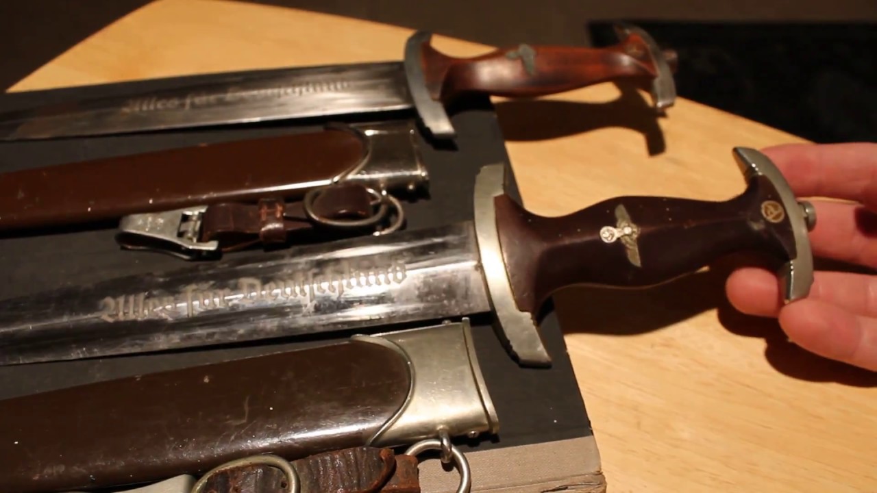 An Early and Later SA Daggers Side By Side - YouTube