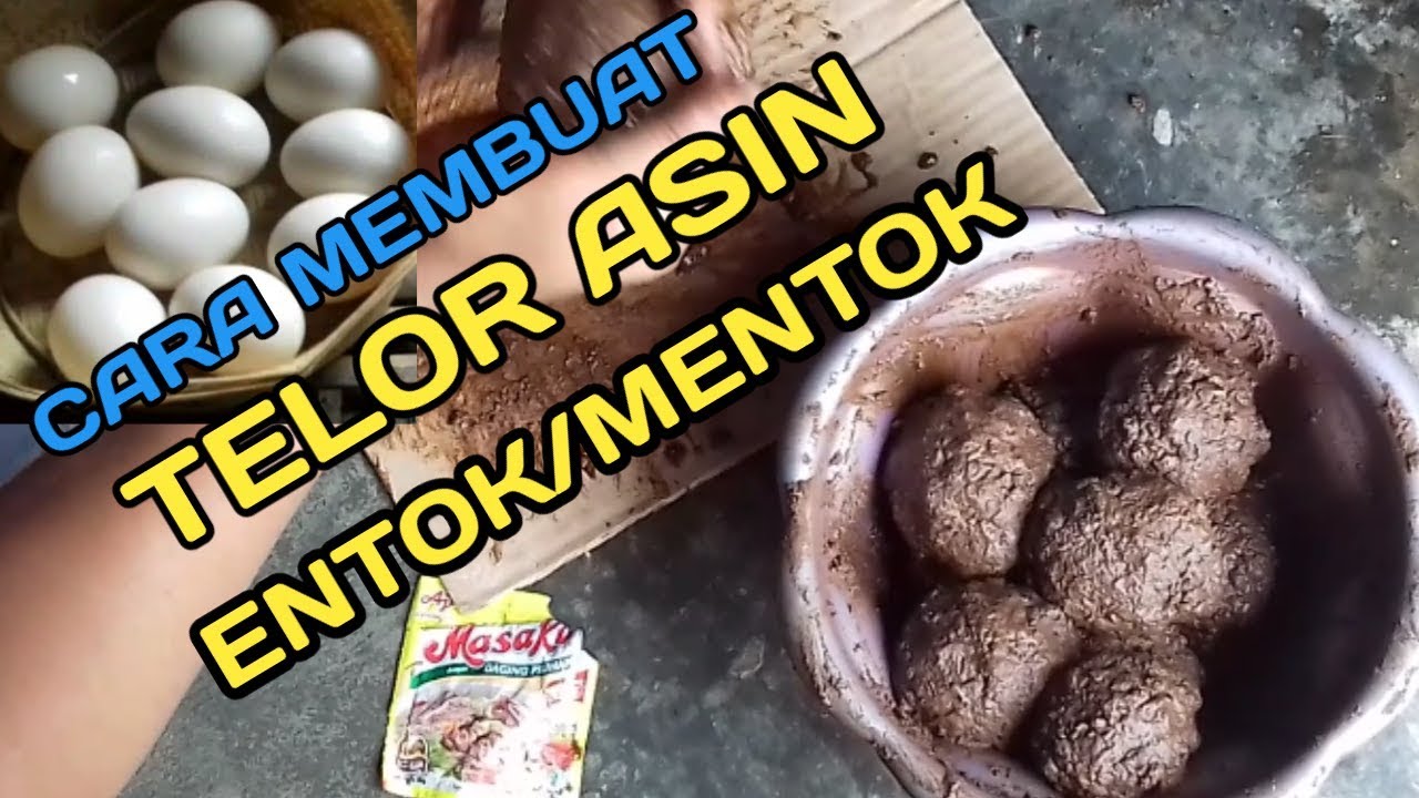 Tips atau cara membuat telor asin entok/mentok - YouTube