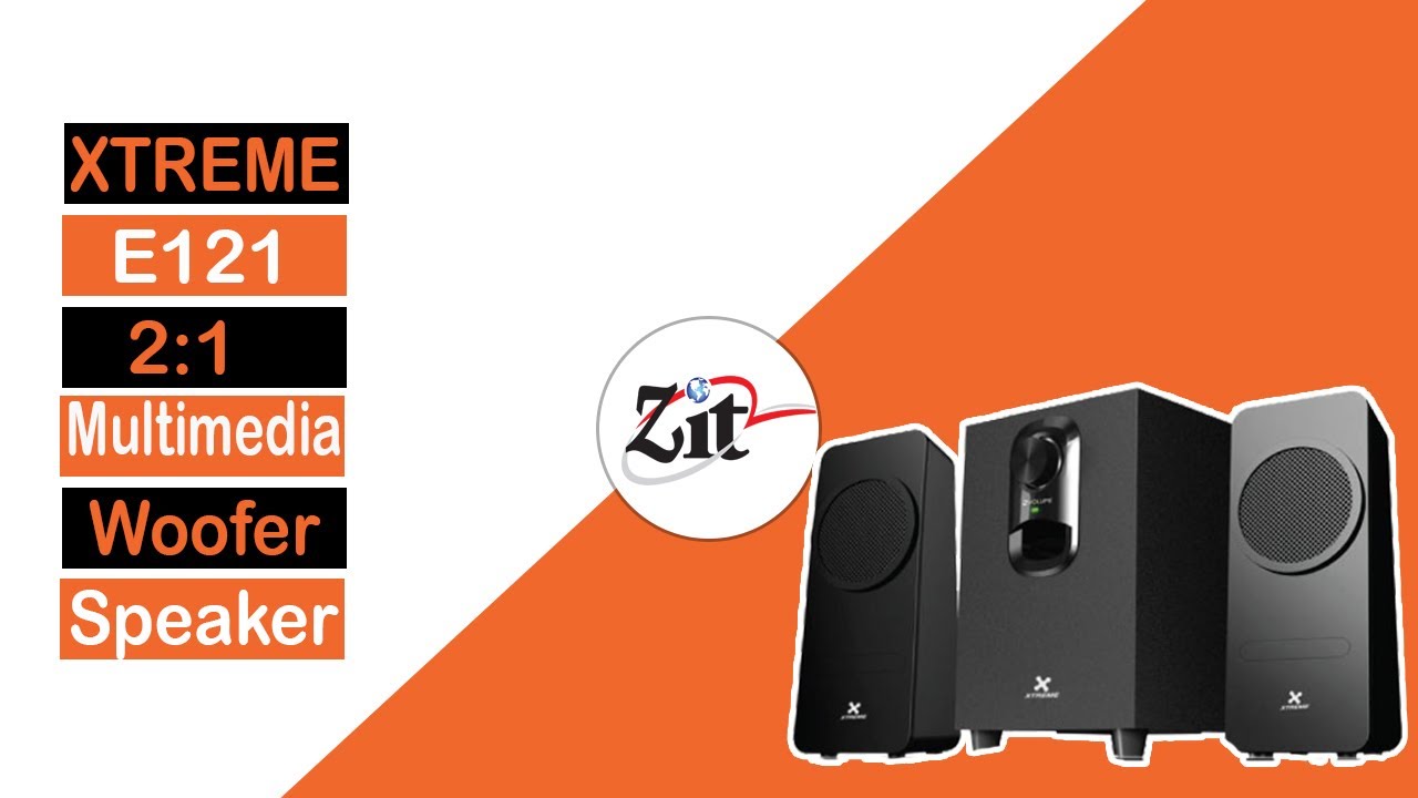 Xtreme E121 Multimedia Speaker | Clear Sound & High Bass | 2:1 Speaker | Zephyr IT - YouTube