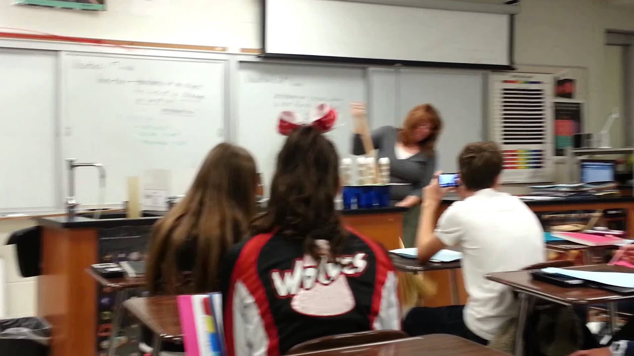 Physics class demonstration gone a little wrong - YouTube