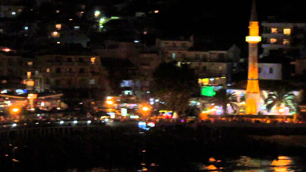 Ulcinj by night, Montenegro - YouTube