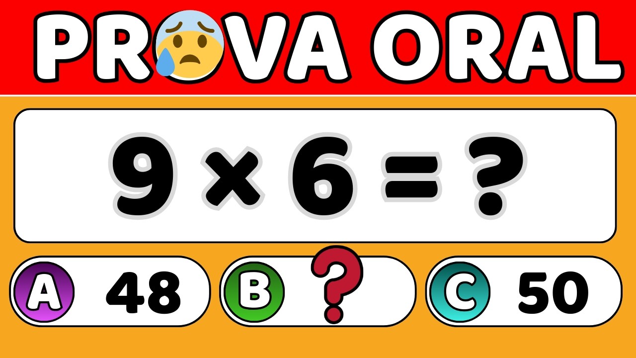Prova Oral de Matemática — 40 Perguntas para Testar Seus Conhecimentos ...