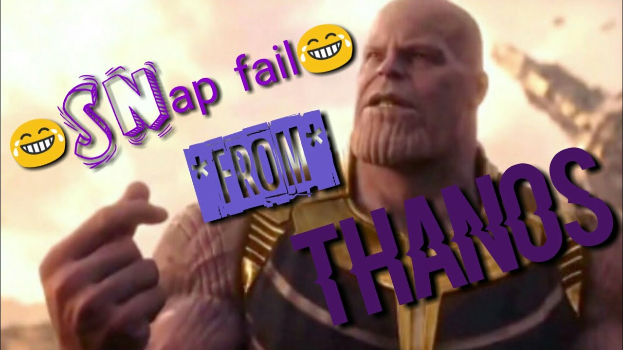Avenggers *snap fail thanos* SPOILER meme (ENDGAME) - YouTube