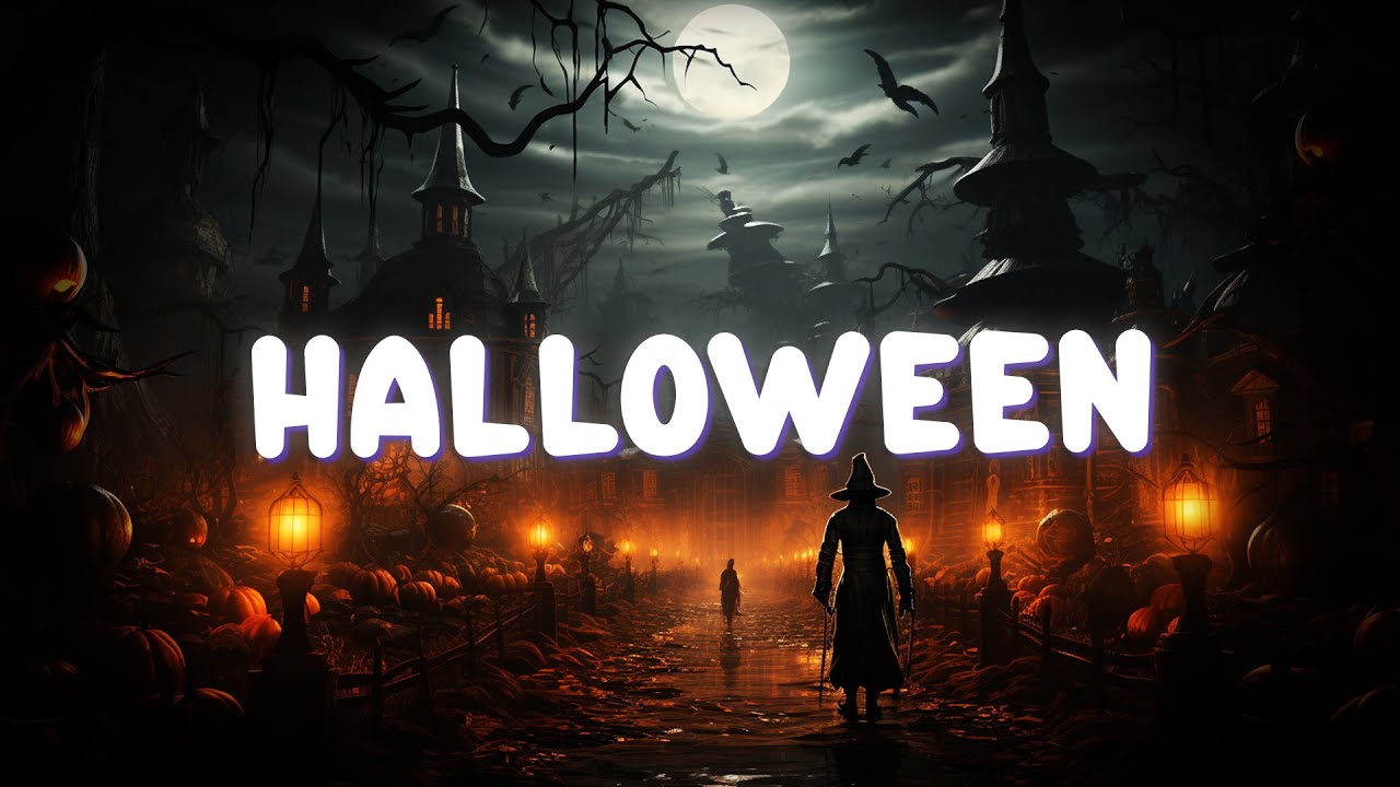 Autumn Halloween Ambience ~🎃 Spooky Halloween ASMR ~ 1 Hour Autumn ...