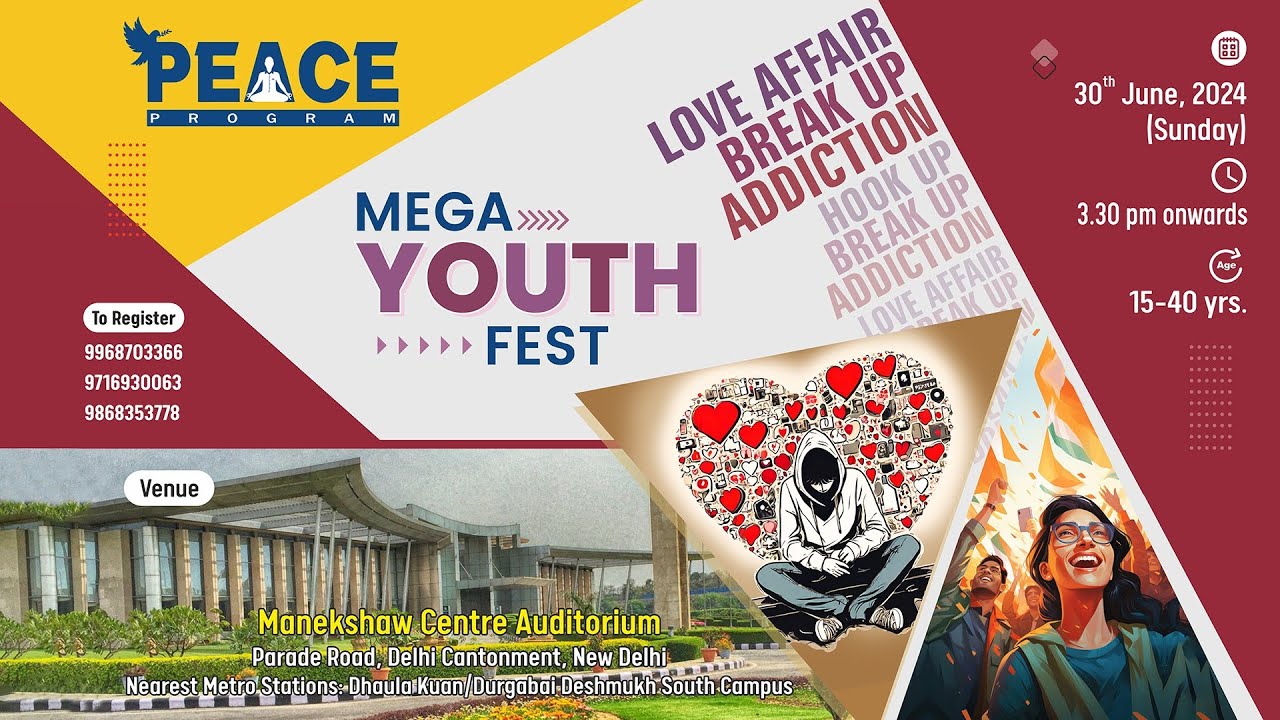 Mega Youth Fest | Official Teaser | PEACE Program | DJJS - YouTube