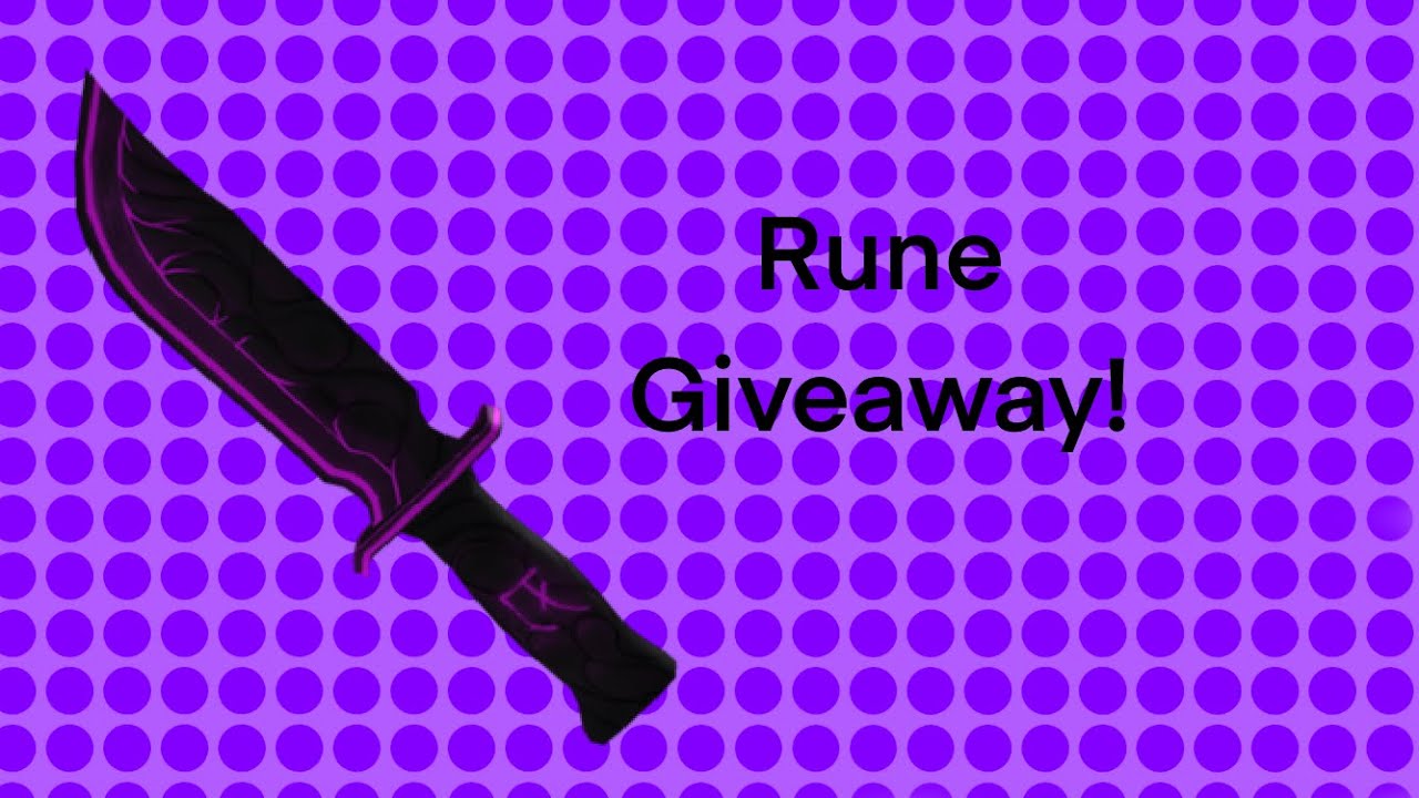 RUNE GIVEAWAY! MM2 Giveaway #5 - YouTube