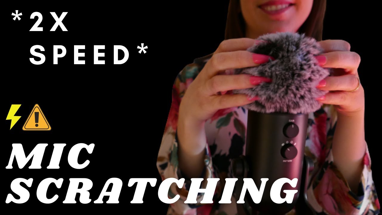 ASMR - [+1 hour ] FAST and AGGRESSIVE MIC SCRATCHING MASSAGE | mic ...