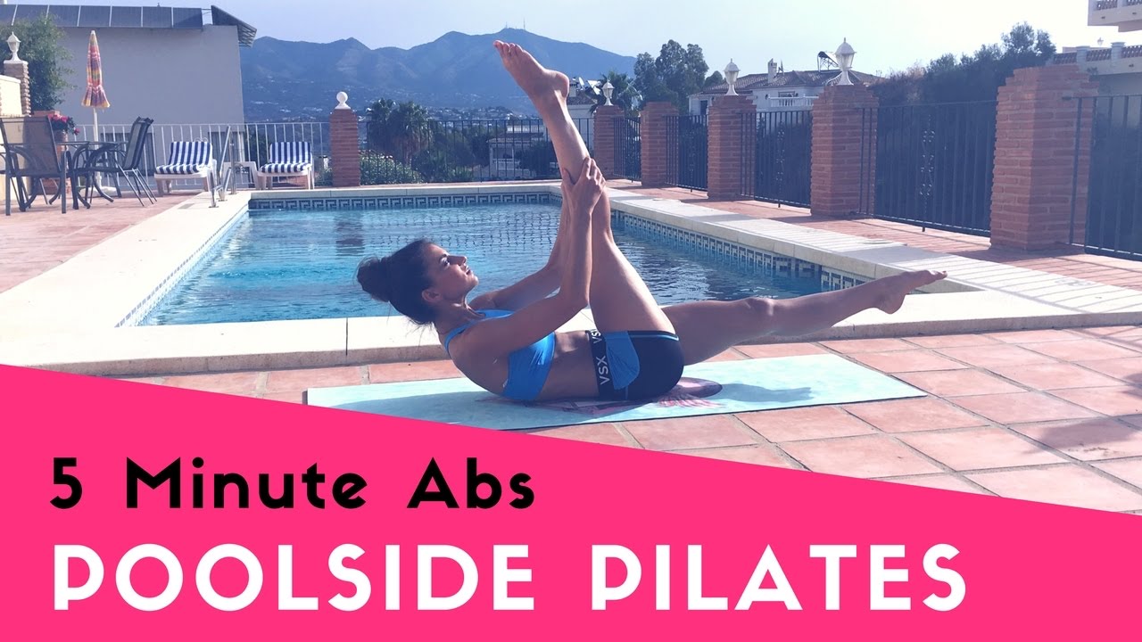 5 Min Abs | Poolside Pilates - YouTube
