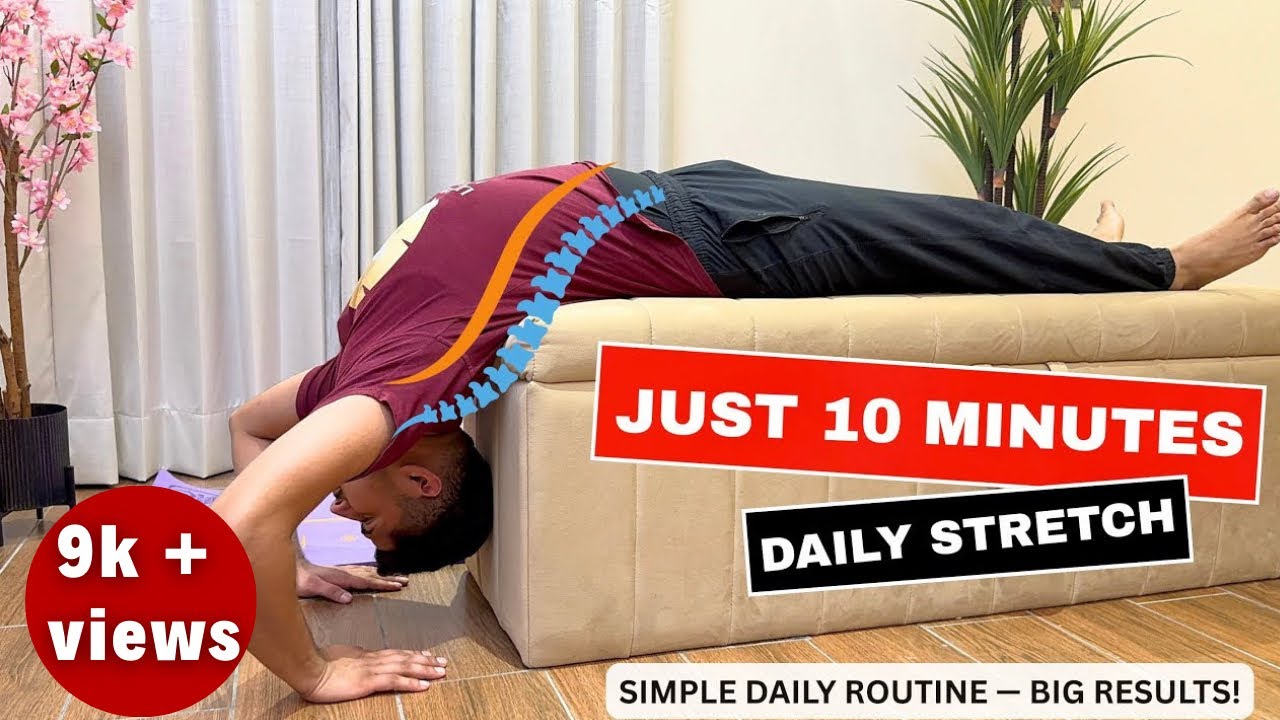 Daily 10-Min Stretch Routine for Flexibility (Beginner Friendly) - YouTube