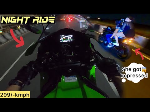 Night ride with full throttle🚀On Ninja Zx10r😱 Training Back Workout❤️ in ladakh