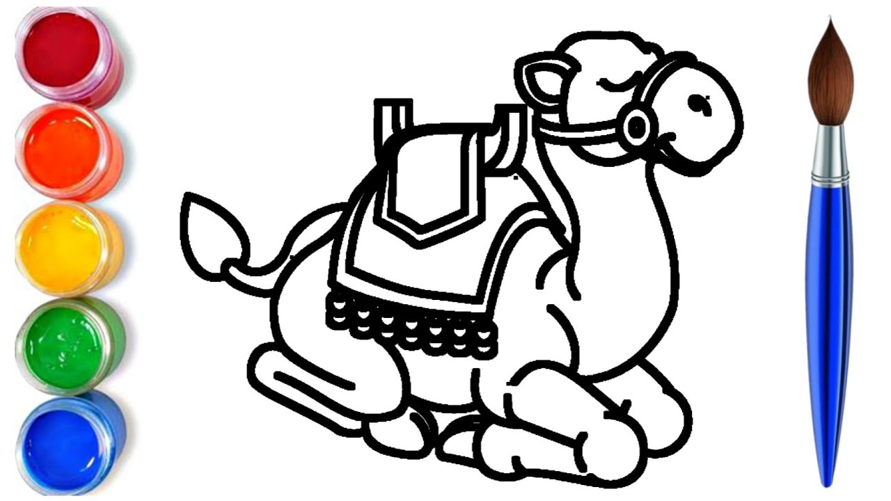 How to draw easy cute camel | easy drawing step by step for kids - YouTube
