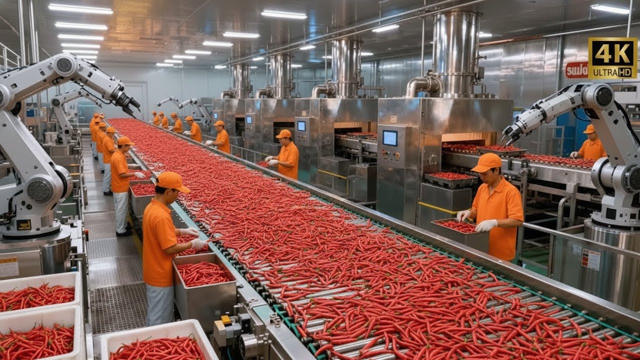 Inside a Modern Chili Pepper Processing Plant: From Whole Peppers to ...
