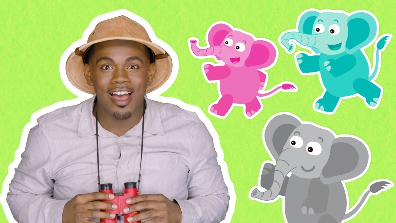 Ten Little Elephants | NEW KIDS COUNTING RHYME | Mother Goose Club ...