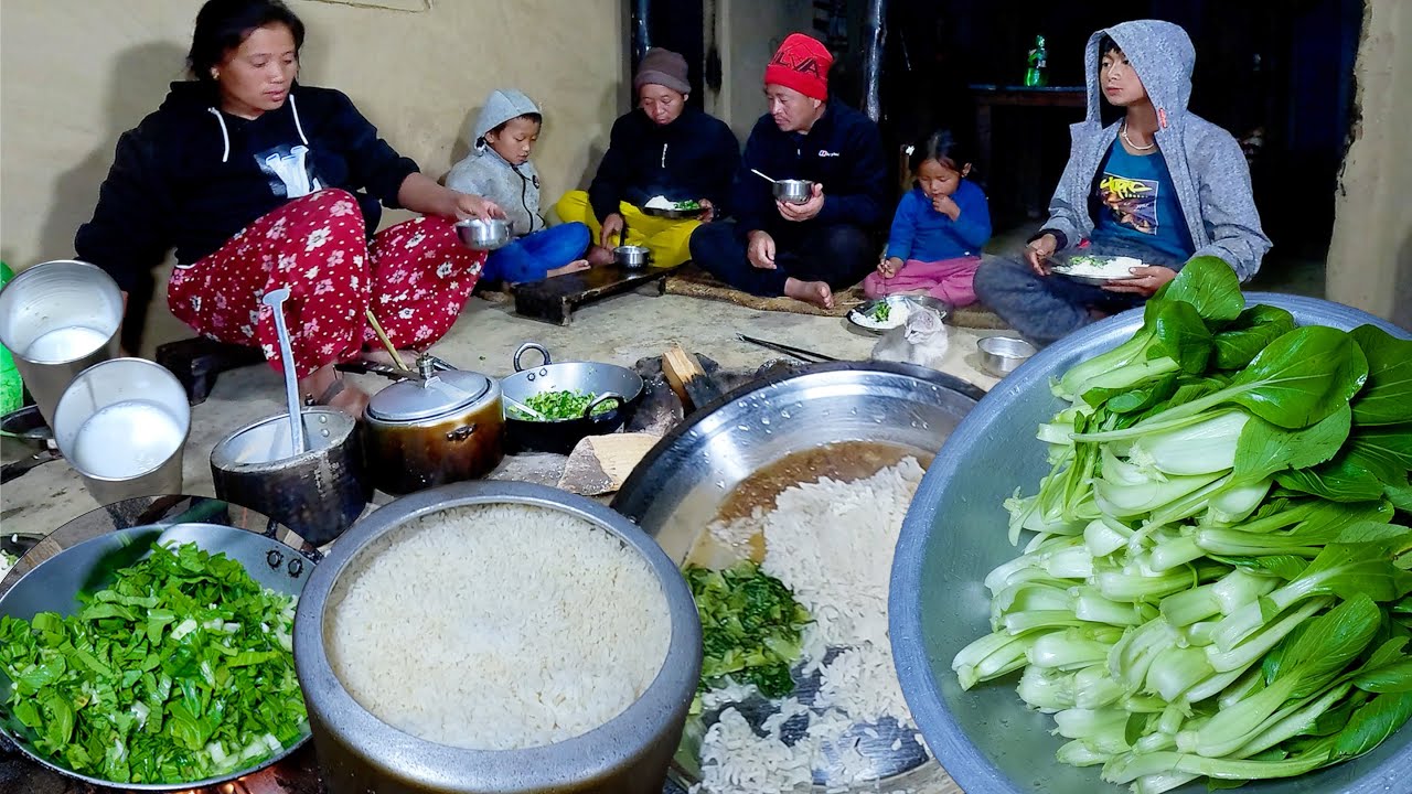 Chinese vegetable at our dinner || Bhumi sarmila cooking dinner for ...