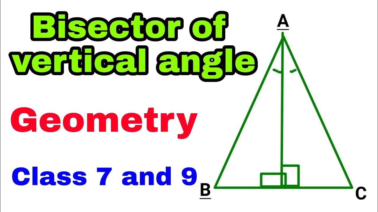 Congruent triangle | Prove that | Bisector of vertical angle of a ...