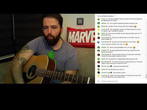 Gitar Dersi Canlı Yayını - Çalıp söylemece ve Soru Cevap