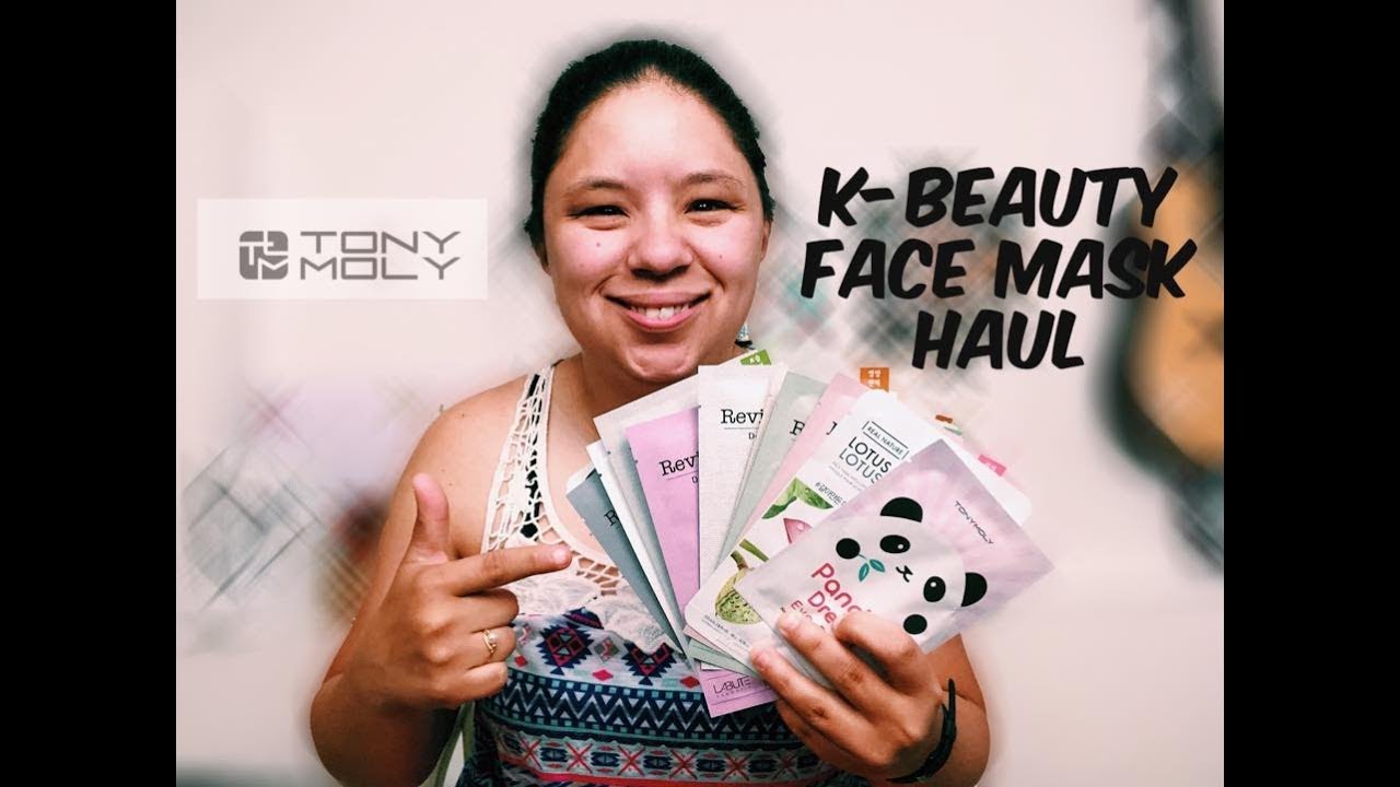 Korean Beauty face mask haul | Tony Moly addition - YouTube