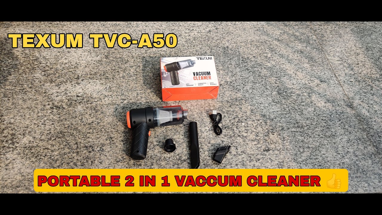 Review Of TEXUM TVC-A50 Portable Vaccum Cleaner 👍 - YouTube
