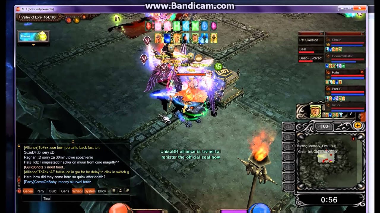 Mu online Castle Siege Asgard Server 10/5/2015 CACHORRERA dc hack again ...