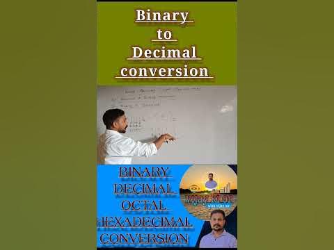 BINARY TO DECIMAL CONVERSION WITH VIJAY SIR #binarysystem #binarytodecimal #vijaykior #vijaysir ...