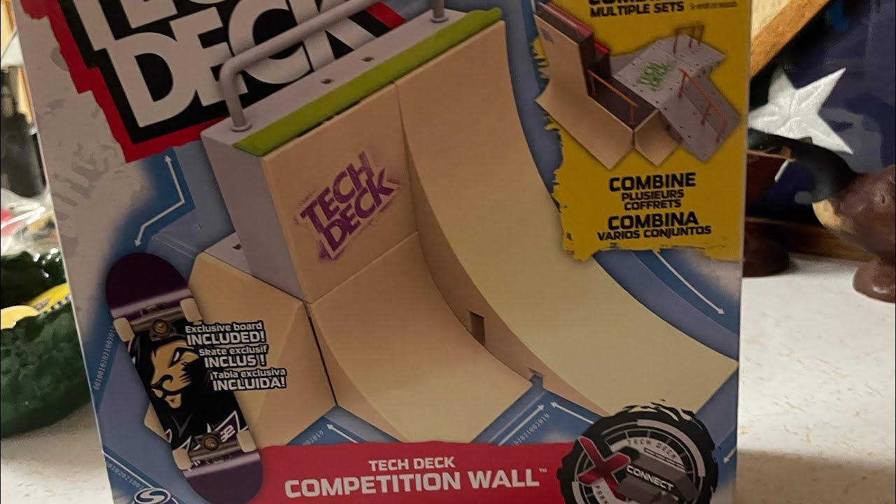 Tech deck competition wall set - YouTube