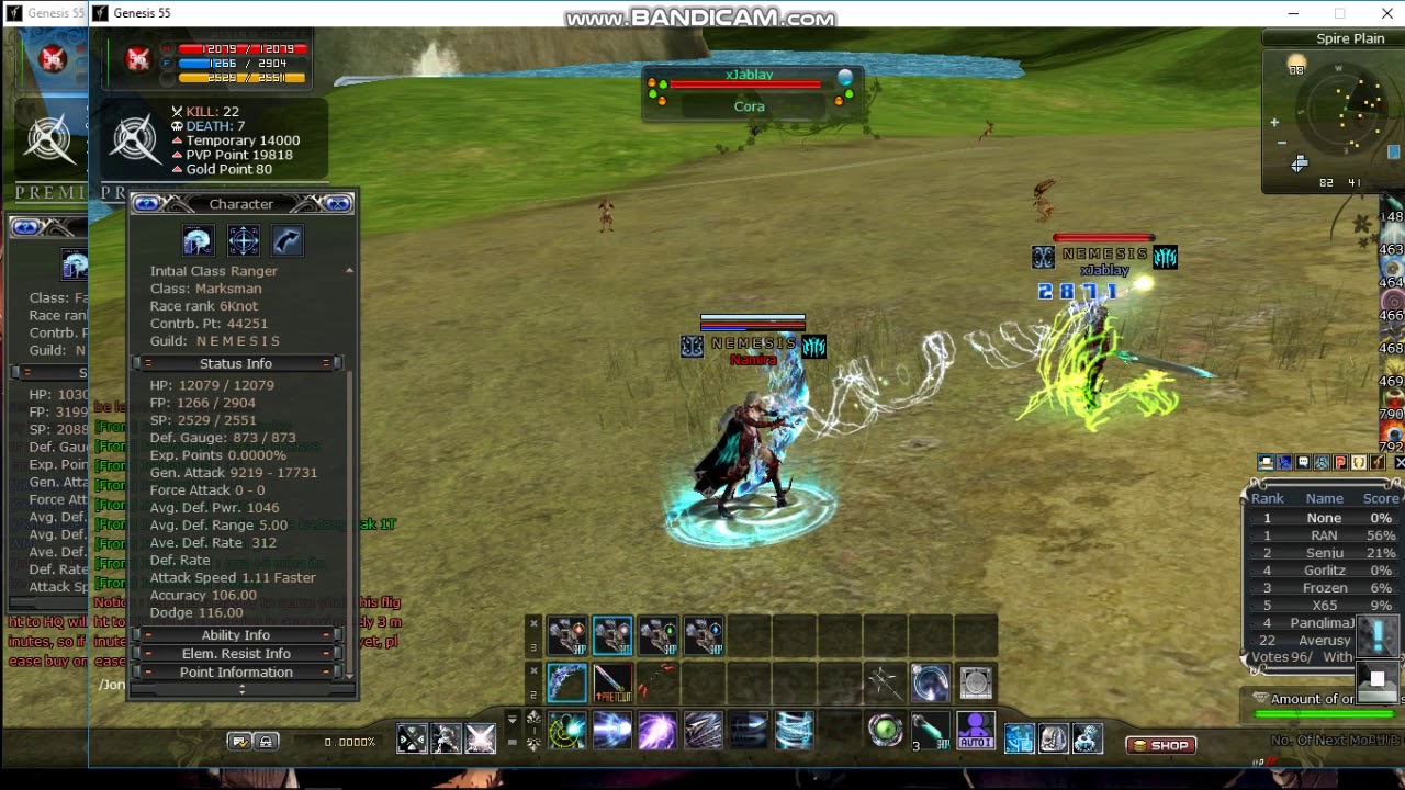 Testing damage relic 55 +4 dan Intense 55+5 RF Genesis :) - YouTube