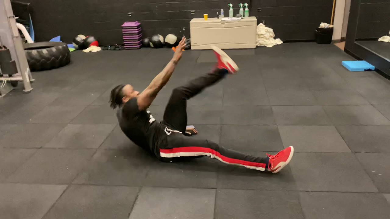 Half Bicycle / Half V-Up - YouTube