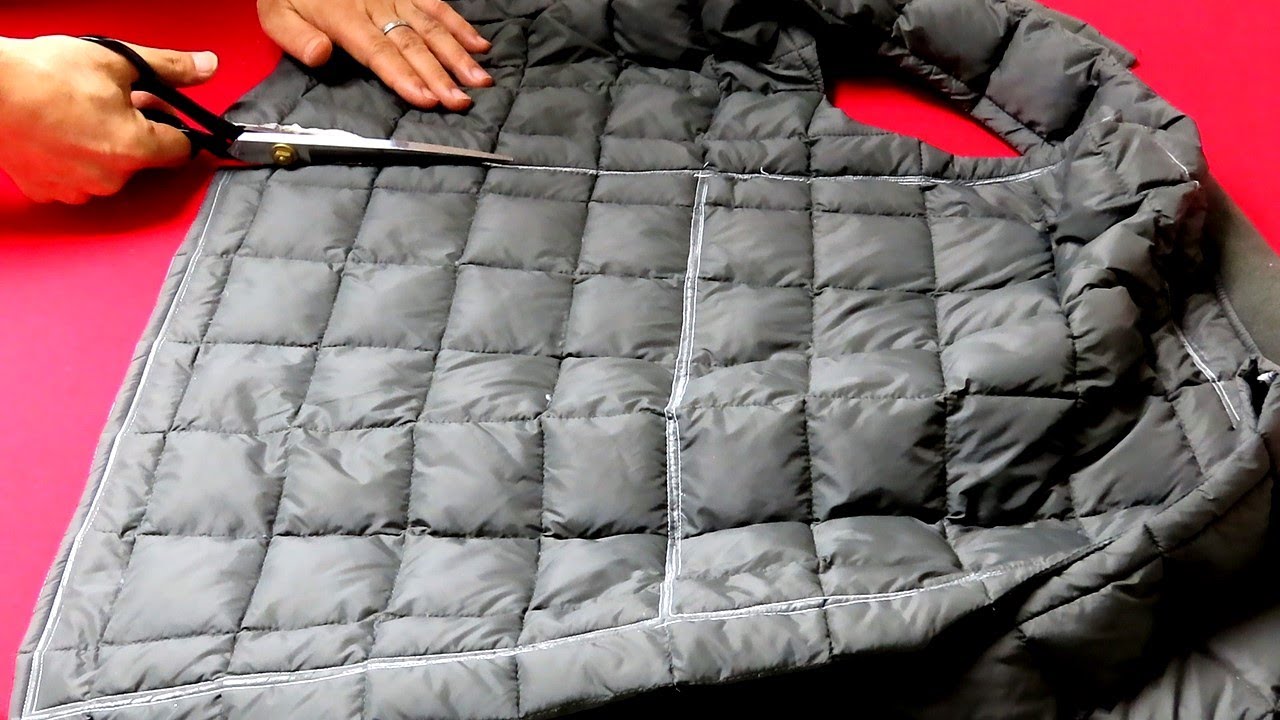 DIY안입는 패딩조끼 절대 버리지 마세요!명품백이 될 수 있어요!/Don't throw away old padded vest ...